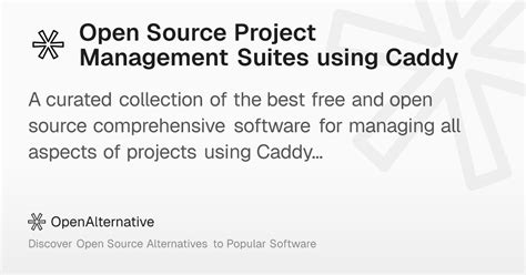 best open source project management suites using caddy 2025