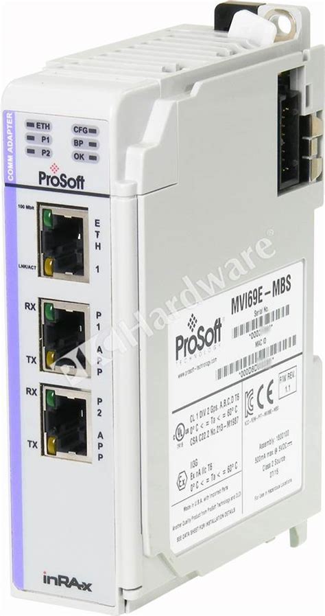 PLC Hardware ProSoft Technology MVI E MBS Modbus Serial Enhanced Comm Module