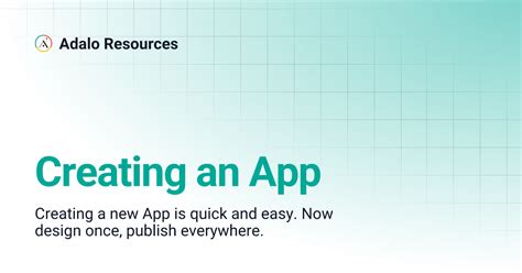 Creating An App Adalo Resources