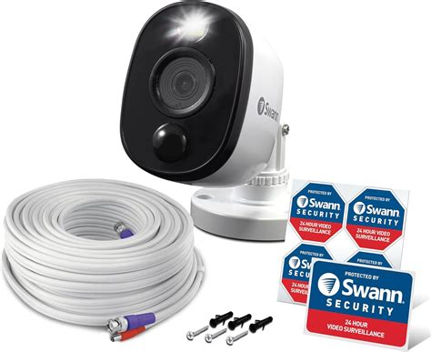 Swann Add On Dvr Bullet Security Camera System With Sensor