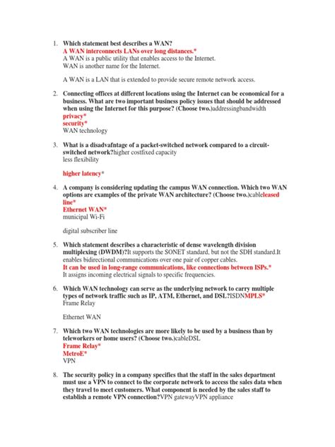 Ccna 4 V6 Final Exam Pdf Virtual Private Network Computer Network