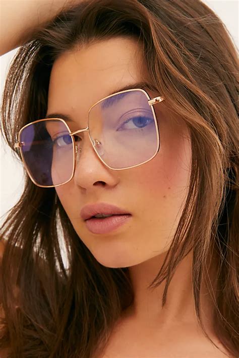 Olivia Oversized Blue Light Glasses Free People