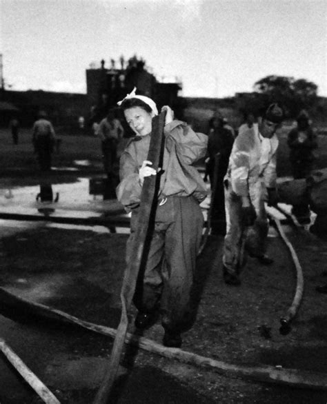 Navy Nurse At Firefighting School In Pearl Harbor Women Of World War Ii
