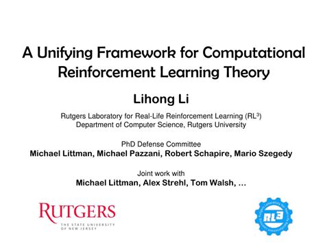 ppt a unifying framework for computational reinforcement learning