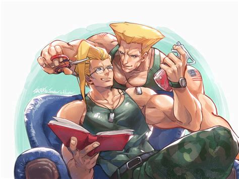 Guile And Charlie Nash Street Fighter Drawn By Fefeather Danbooru