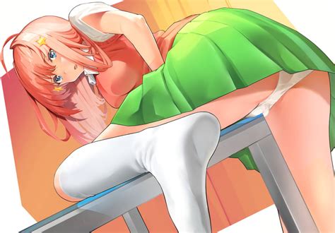 Rule 34 Blue Eyes Blush Cameltoe Go Toubun No Hanayome Long Hair Masturbation Nakano Itsuki