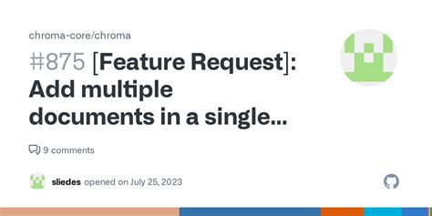 Feature Request Add Multiple Documents In A Single Commit For Perfromance · Issue 875
