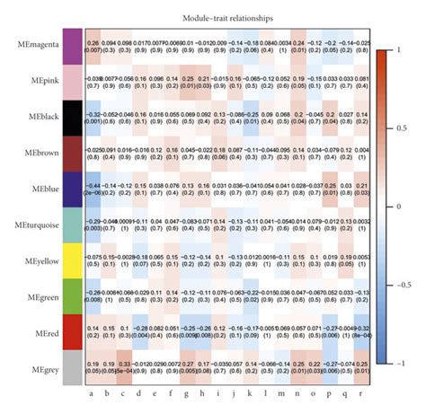 Analysis Of Module Trait Relationships Of Hepatocellular Carcinoma Download Scientific Diagram