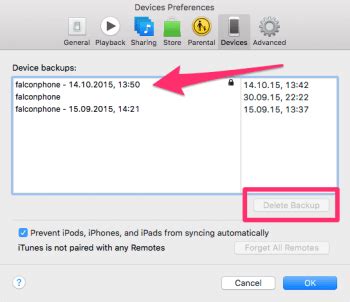 How To Delete IPhone Backups In ITunes