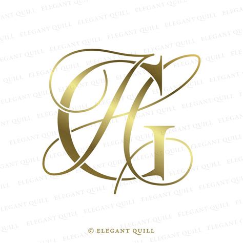 Monogram Initials Hg Logo In 2024 Monogram Initials Wedding