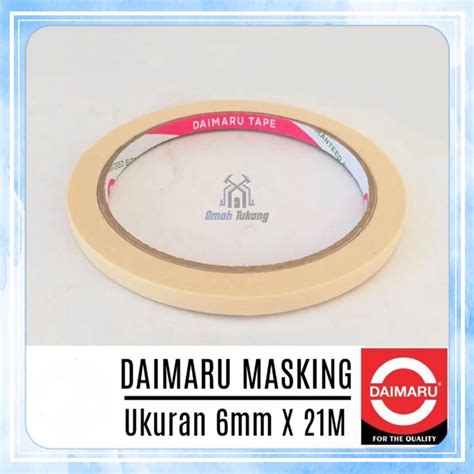 Jual Isolasi Kertas Kecil 6mm Daimaru Masking Tape 6mm Shopee Indonesia