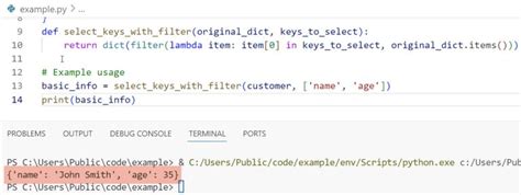 How To Select Multiple Keys From A Dictionary In Python