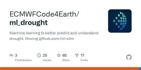 Github Ecmwfcode4earth Ml Drought Machine Learning To Better Predict And Understand Drought
