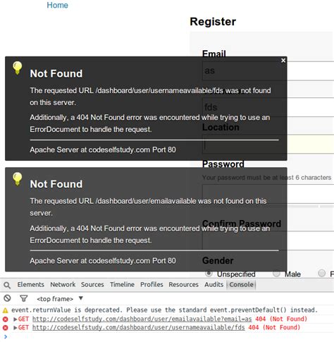 Solved 404 Page Not Found Errors Ajax Only — Vanilla Forums