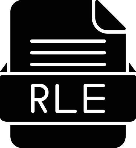 Rle File Format Line Icon 28644015 Vector Art At Vecteezy