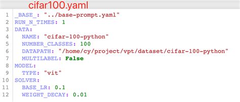 how to train successfully in cifar100 · issue 9 · kmnp vpt · github
