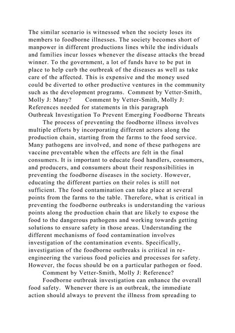 Outbreak Investigation Docx