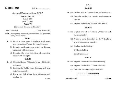 unit 1 computer architecture and assembly language bca 303 notes