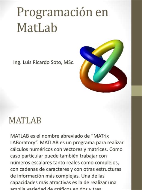 programación en matlab pdf matriz matemáticas vector euclidiano