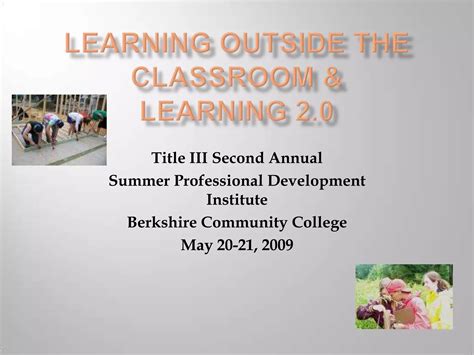 Learning Outside The Classroom Pptx