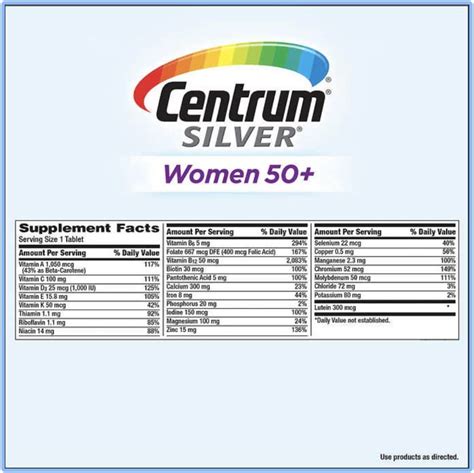 Centrum Silver Women 50 275 Tablets مكمل غذائي للنساء فوق الخمسين