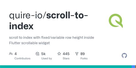 Github Quire Ioscroll To Index Scroll To Index With Fixedvariable Row Height Inside Flutter