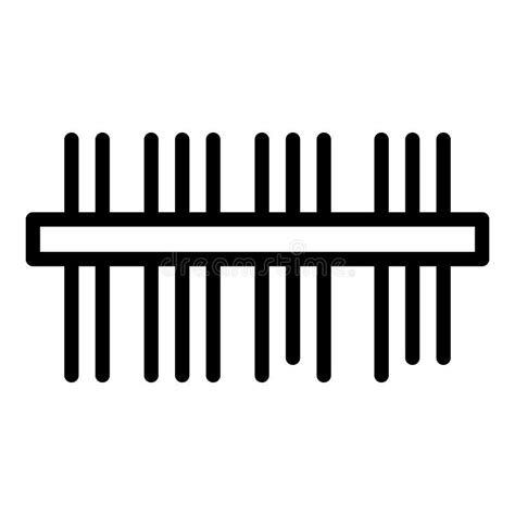 Check Barcode Icon Outline Vector Scan Code Stock Vector