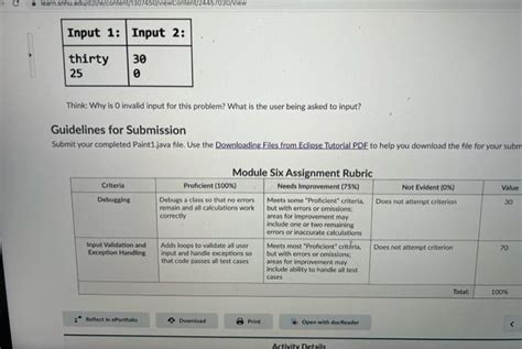 solved module six assignment guidelines and rubric overview