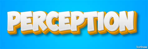 Perception Text Effect And Logo Design Word