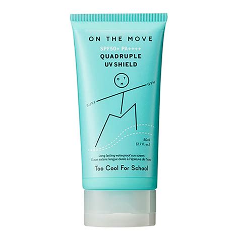 Too Cool For School Солнцезащитный крем Quadruple Uv Shield SPF50+ 80мл ...