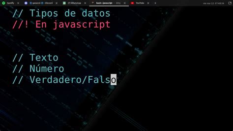 📜 Tipos De Datos Básicos Javascript Prueba2 Youtube