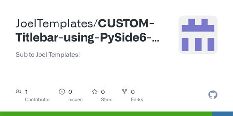CUSTOM Titlebar Using PySide6 And QML App Qml At Main JoelTemplates