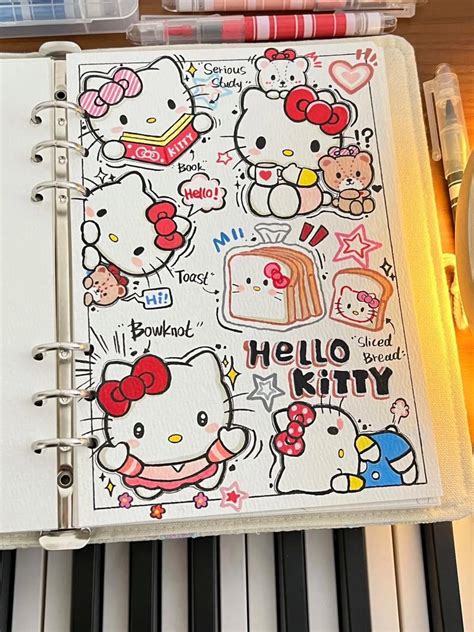 7 12岁简笔画hello Kitty（汇总14张） 简笔画图片大全