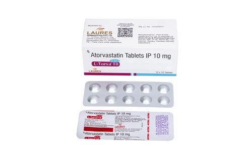 L Torva 10 Atorvastatin Ip Tablets At ₹ 52 Stripe Atorvastatin Tablet