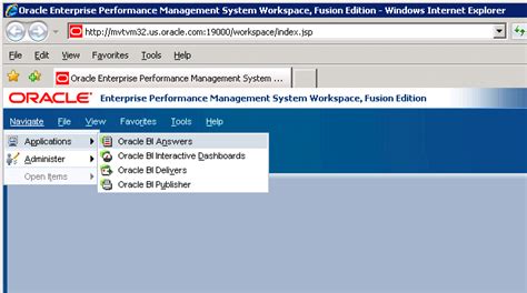 Integrating Oracle Bi Ee 101341 With Workspace 1112