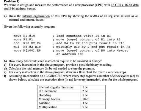 Solved Problem 1 We Want To Design And Measure The Chegg Com