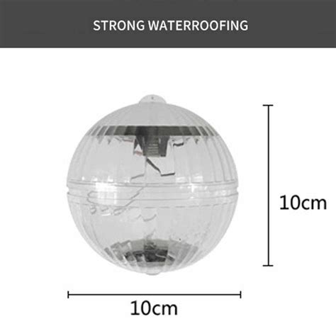 Solar Water Floating Lamp Pool Floating Light Garden Decoration Lamp
