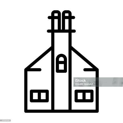 Moot Hall Icon From Buildings Collection Thin Linear Moot Hall Moot