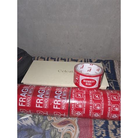 Jual Lakban Fragile Security Seal 4 In 1 Horici Tape Ekonomis 48x50y Shopee Indonesia
