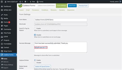 Caldera Forms Pdf Generator Documentation E2pdf Export Pdf Tool For Wordpress