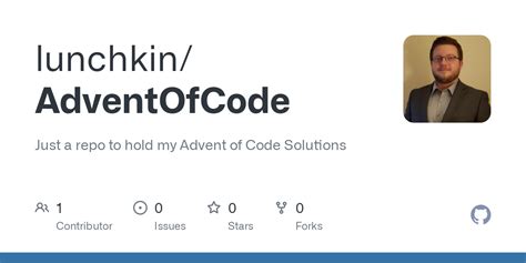 GitHub Lunchkin AdventOfCode Just A Repo To Hold My Advent Of Code