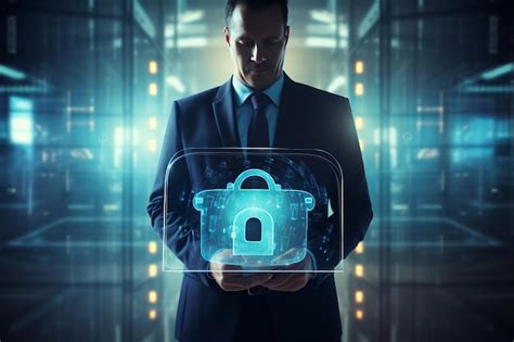 Cybersecurity Network Safeguarding Personal Information With Encryption And Digital Lock