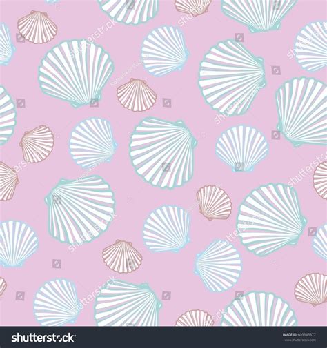 Shell Pattern Vector Illustration Stock Vector Royalty Free 609643877 Shutterstock