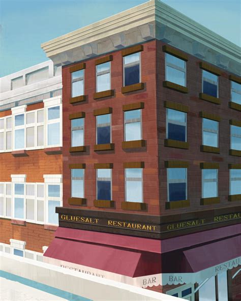 Safebooru Absurdres Blue Sky Building City Day English Text Gluesalt