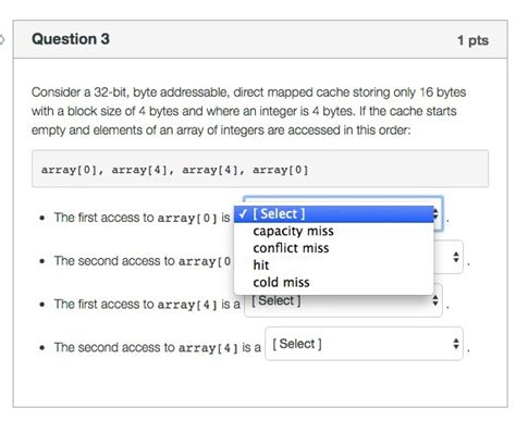 solved consider a 32 bit byte addressable direct mapped