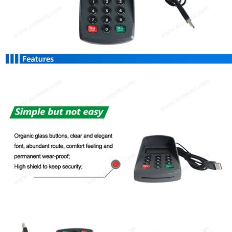 KB USB Bank POS Number Keyboard With Display Secure Efficient