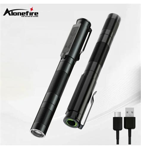 호신용 손전등 휴대용 라이트 비상 조명등 차량용 Alonefire 미니 포켓 램프 LED 토치 USB 충전식 티몬