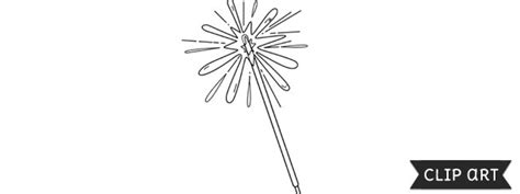 Sparkler Template Clipart