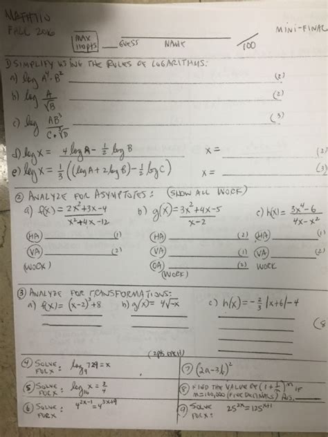 Solved Simplify In The Rules Of Logarithms A Log A Y Chegg