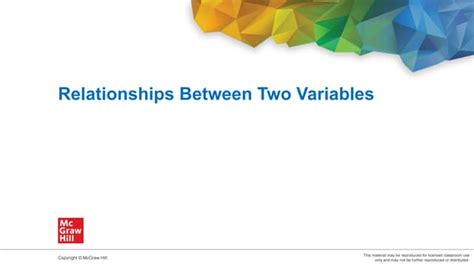 Relationships Between Two Variables Pptx